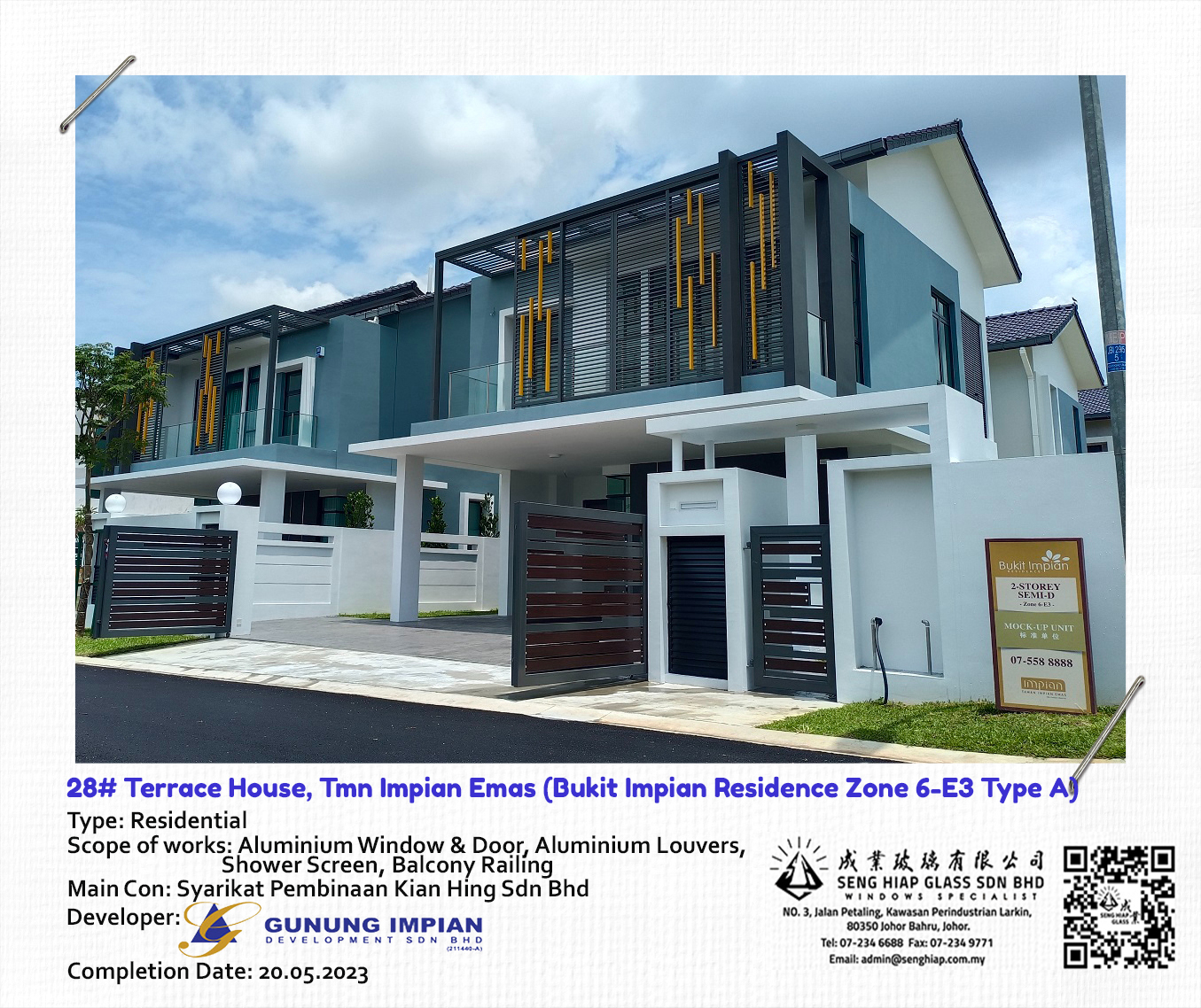 Residential (Landed) - Seng Hiap Glass Sdn Bhd