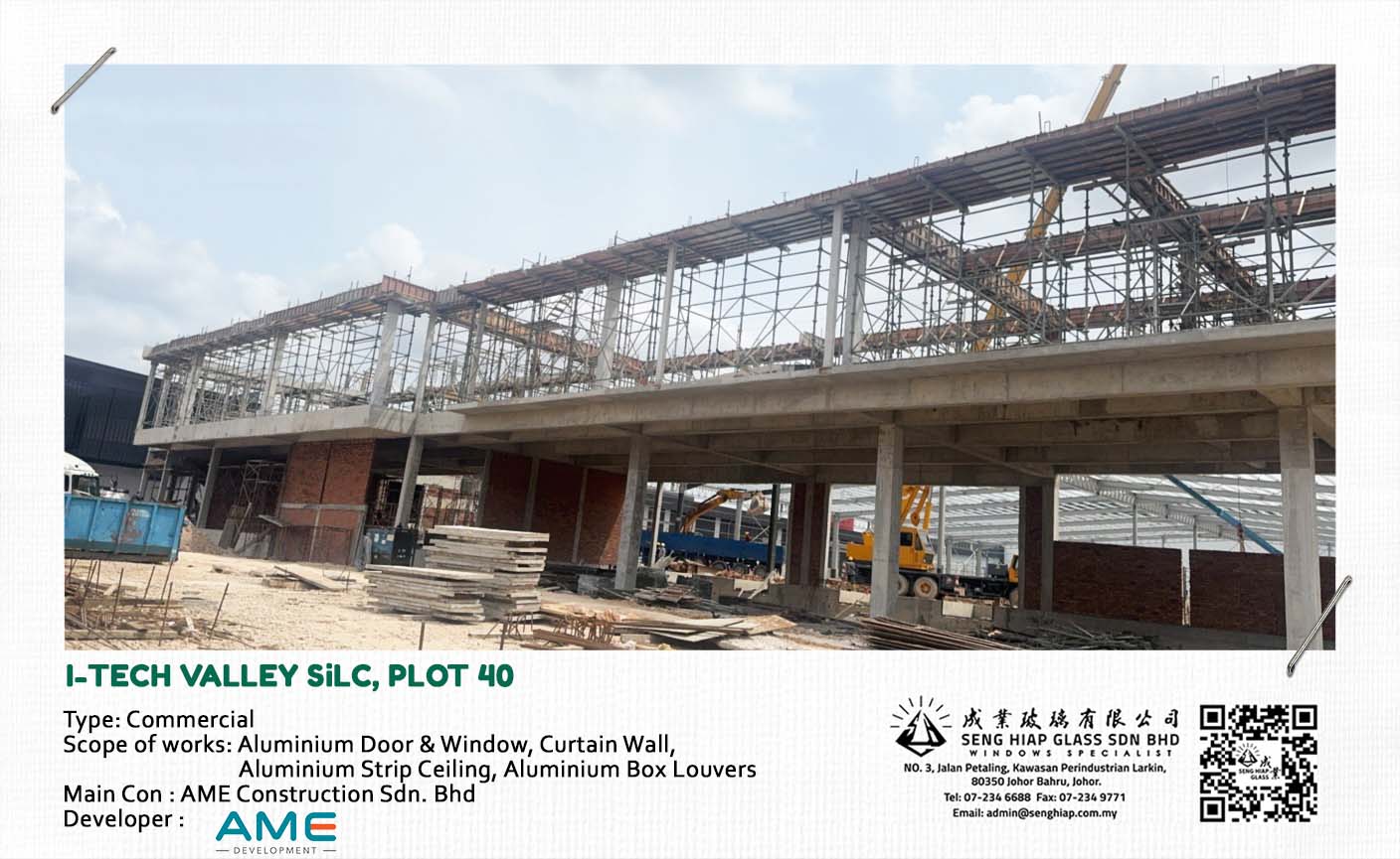Project On Going - Seng Hiap Glass Sdn Bhd