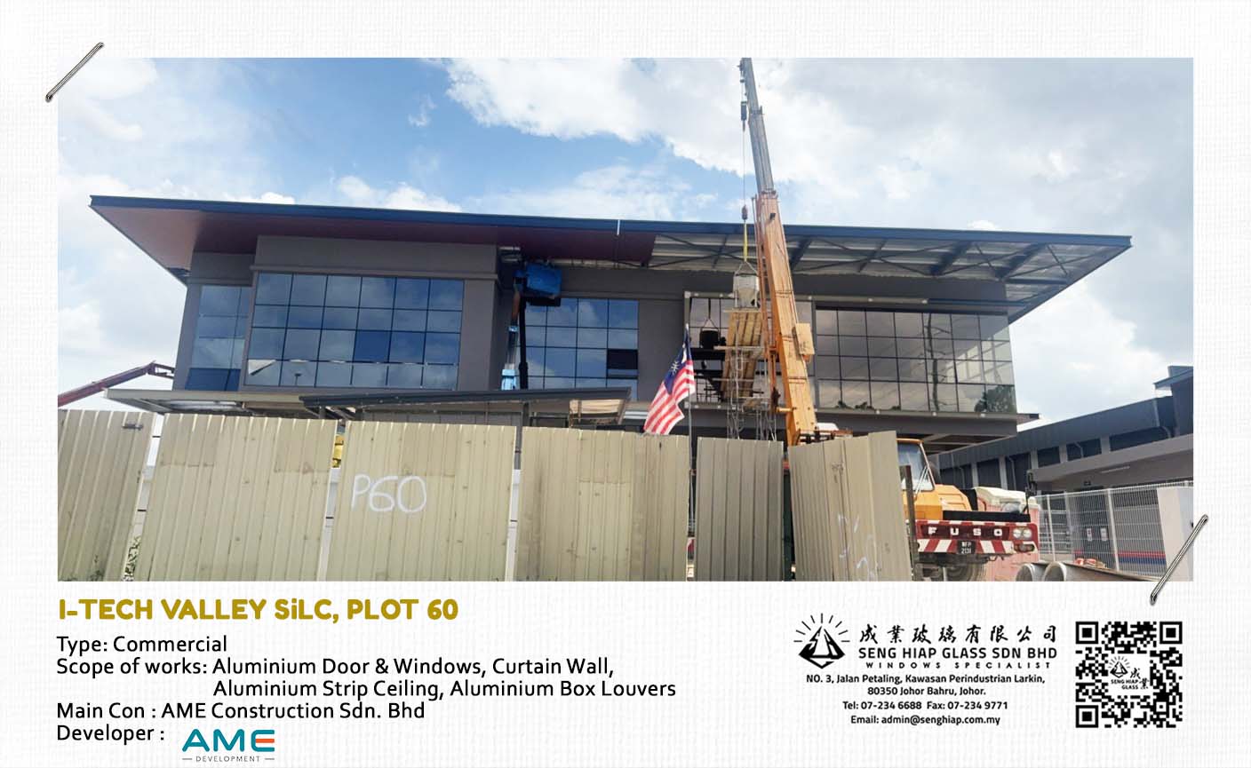 Project On Going - Seng Hiap Glass Sdn Bhd