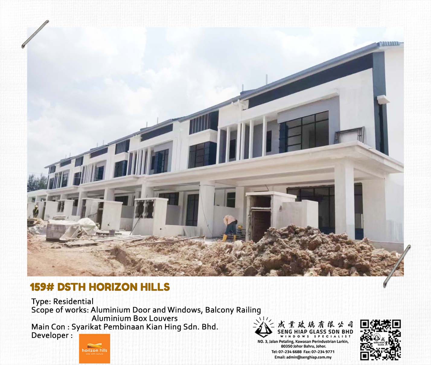 Project On Going - Seng Hiap Glass Sdn Bhd